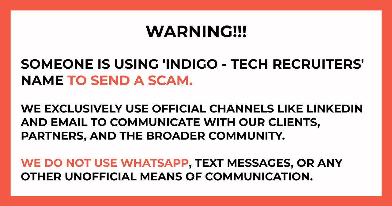 Official Statement from INDIGO - Tech Recruiters — блог INDIGO Tech Recruiters